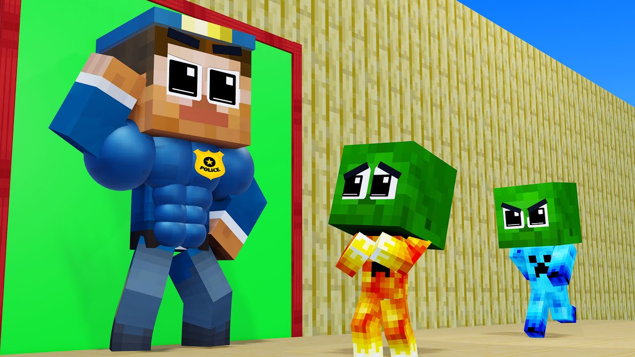 Monster School: Elemental Zombie! Rescue Police From Phantom ...