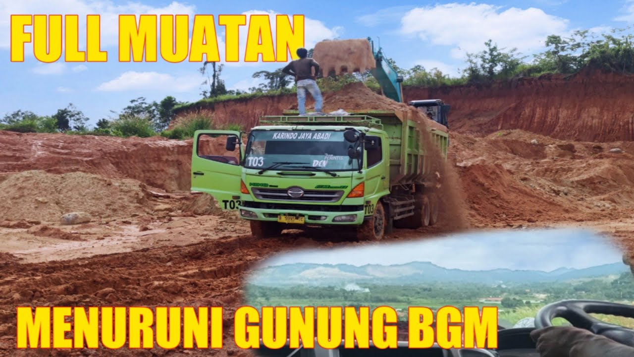 FULL MUATAN!! Menuruni Turunan Curam Jalan Ekstrim Dekat Jurang Gunung ...