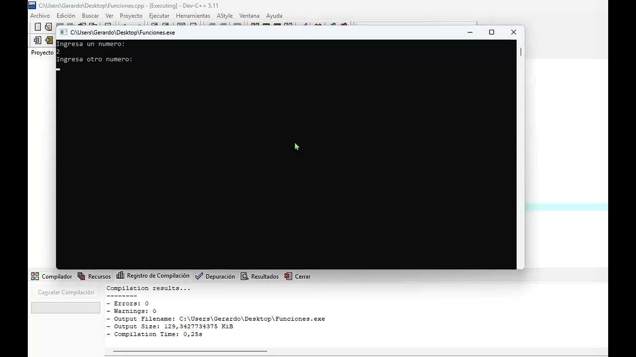 Funciones en lenguaje C. Parte 3. Funciones que reciben parámetros y retornan valores. - YouTube
