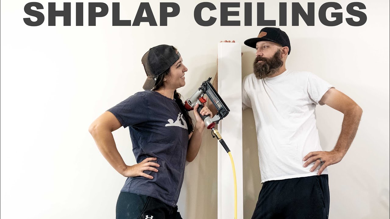 Planking the Ceilings with Nickel Gap Shiplap: Part 2 of 4 - YouTube