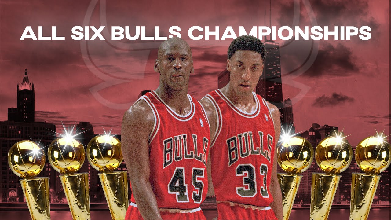 A look back at ALL SIX of the bulls championships - YouTube