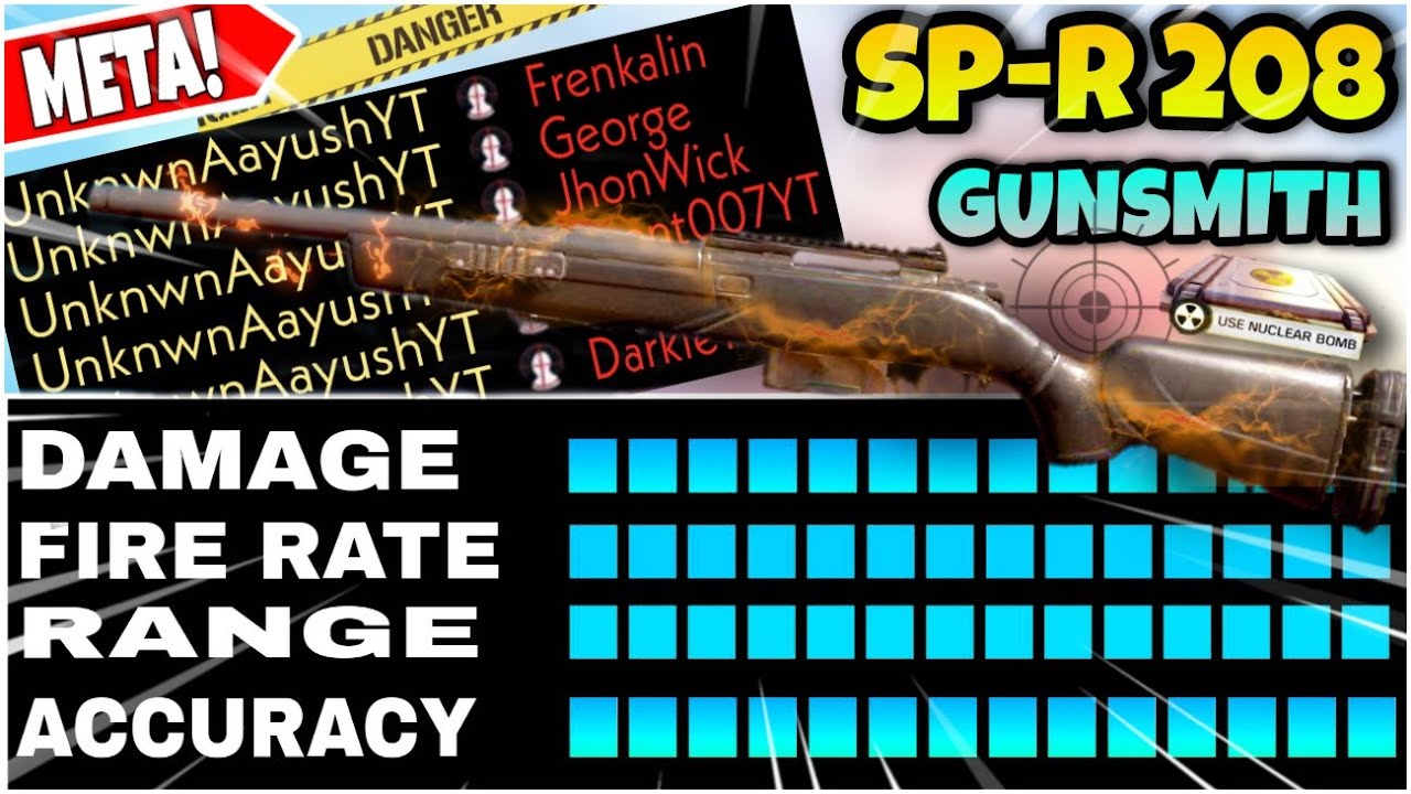 *NEW* SPR 208 Gunsmith Loadout Build! Quick Scope + Damage | HOW TO ...