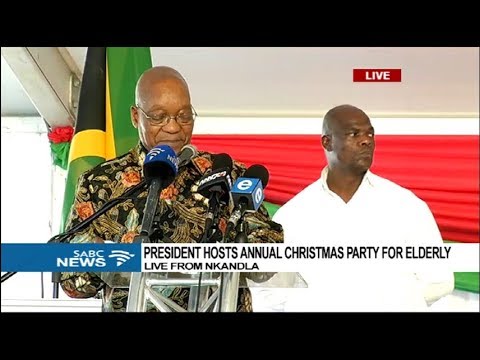 President Zuma Christmas party for the elderly, 27 Dec 2017 - YouTube