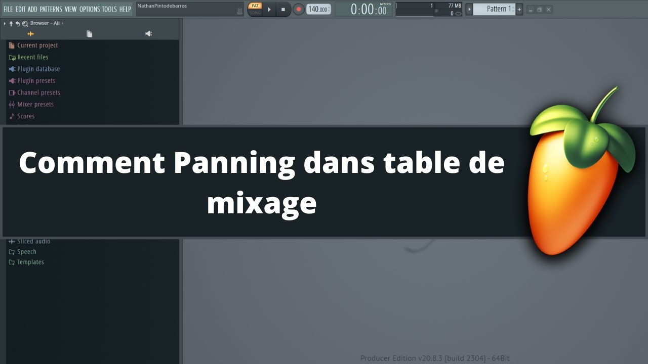 Fl Studio tutoriel fr - Comment Panning dans table de mixage - YouTube