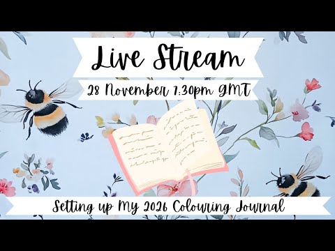 28 November - Setting up my 2026 Colouring Journal