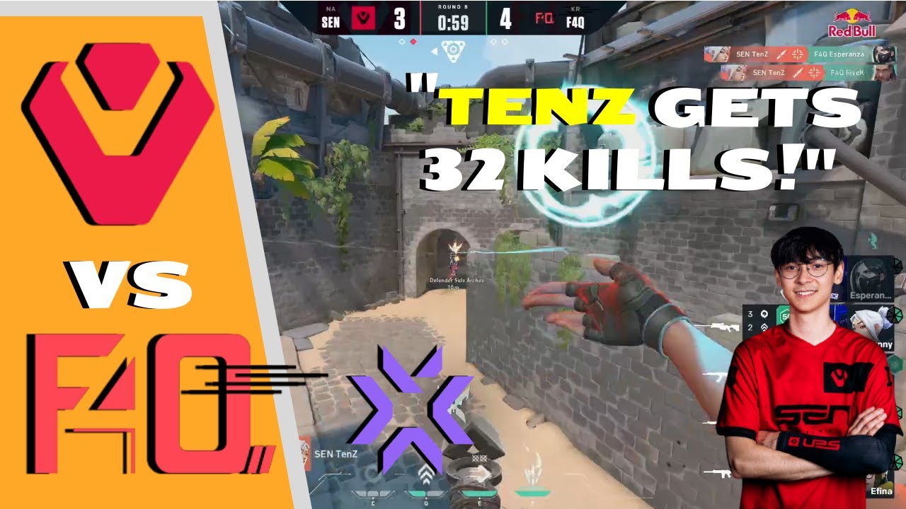 SENTINELS vs F4Q | Valorant Masters Berlin (MAP 2 BREEZE), TenZ - YouTube
