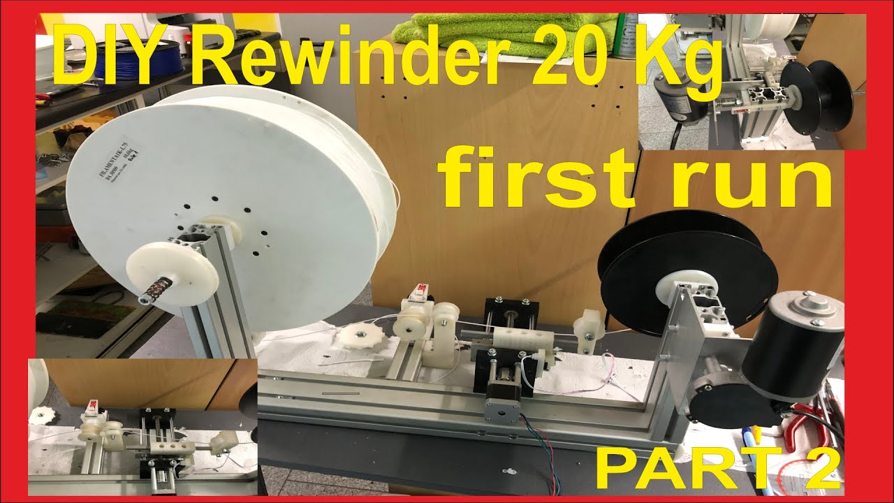 DIY Rewinder 20 Kg - First run Part 2 - YouTube