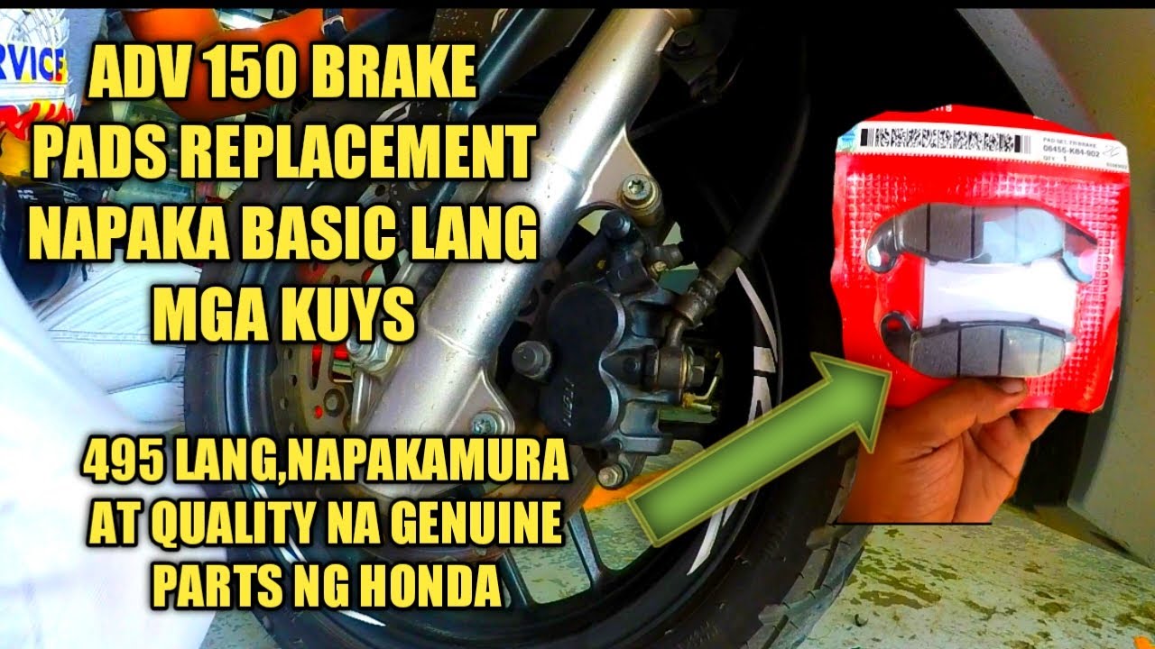 ADV 150 BRAKE PADS REPLACEMENT - YouTube