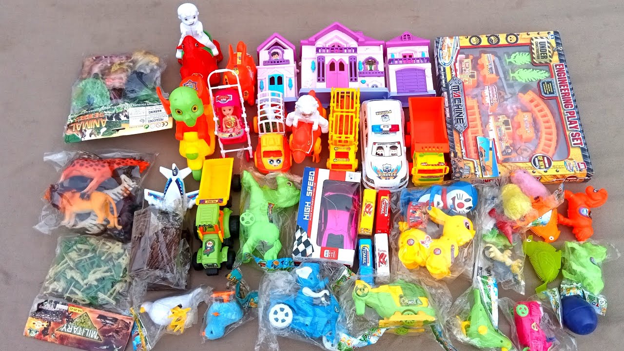 8:47 Minutes Satisfying with Unboxing toys set ，Ambulance Playset ...