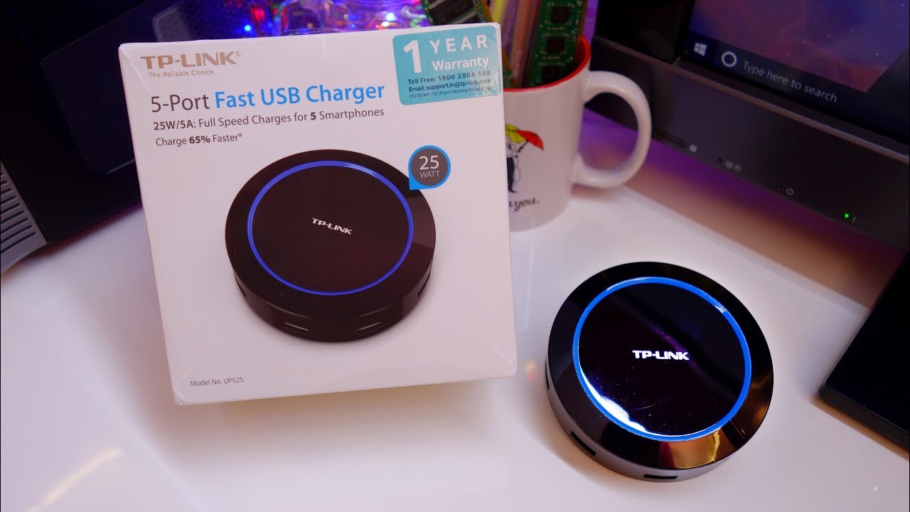 TP-Link 5 port 25 Watt fast USB charger UP525 Review and comparison ...