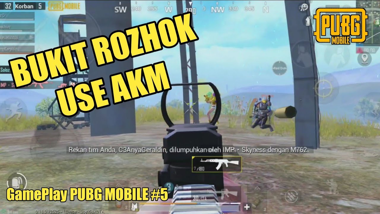 BUKIT ROZHOK‼️RATAIN SQUAD LAIN PAKAI AKM | PUBG MOBILE #5 - YouTube