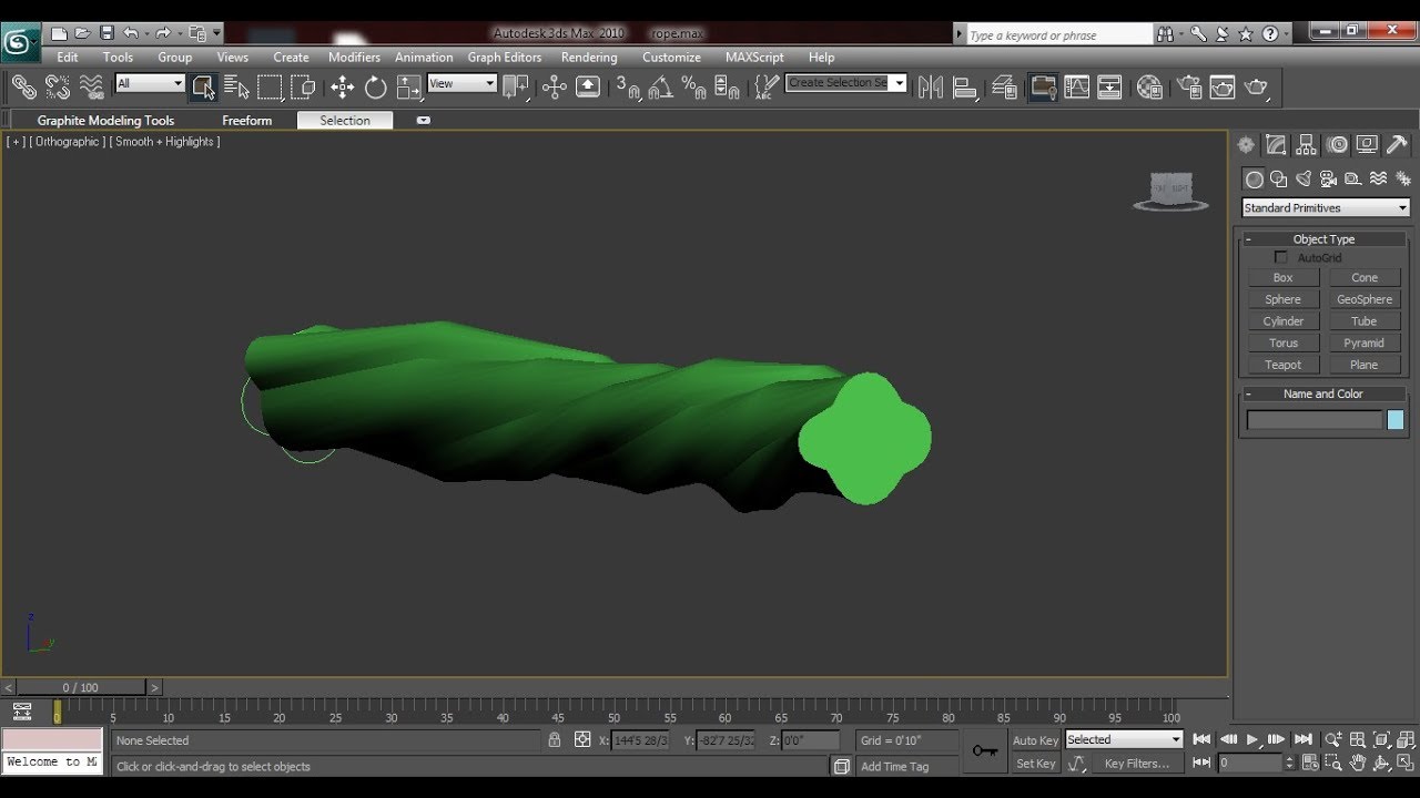 How to make a ROPE in 3ds max - YouTube