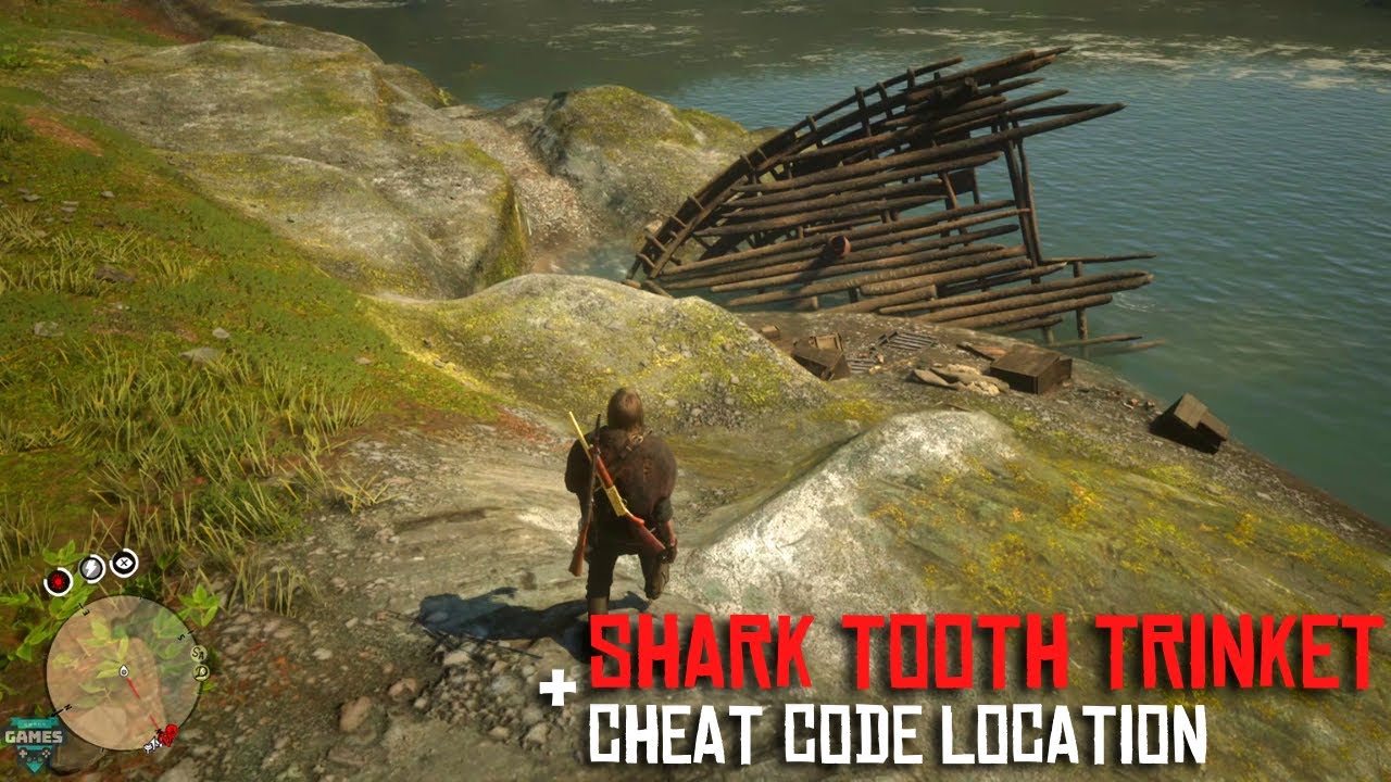 Red Dead Redempton 2 - Shark Tooth Trinket Location & Secret Cheat Code ...