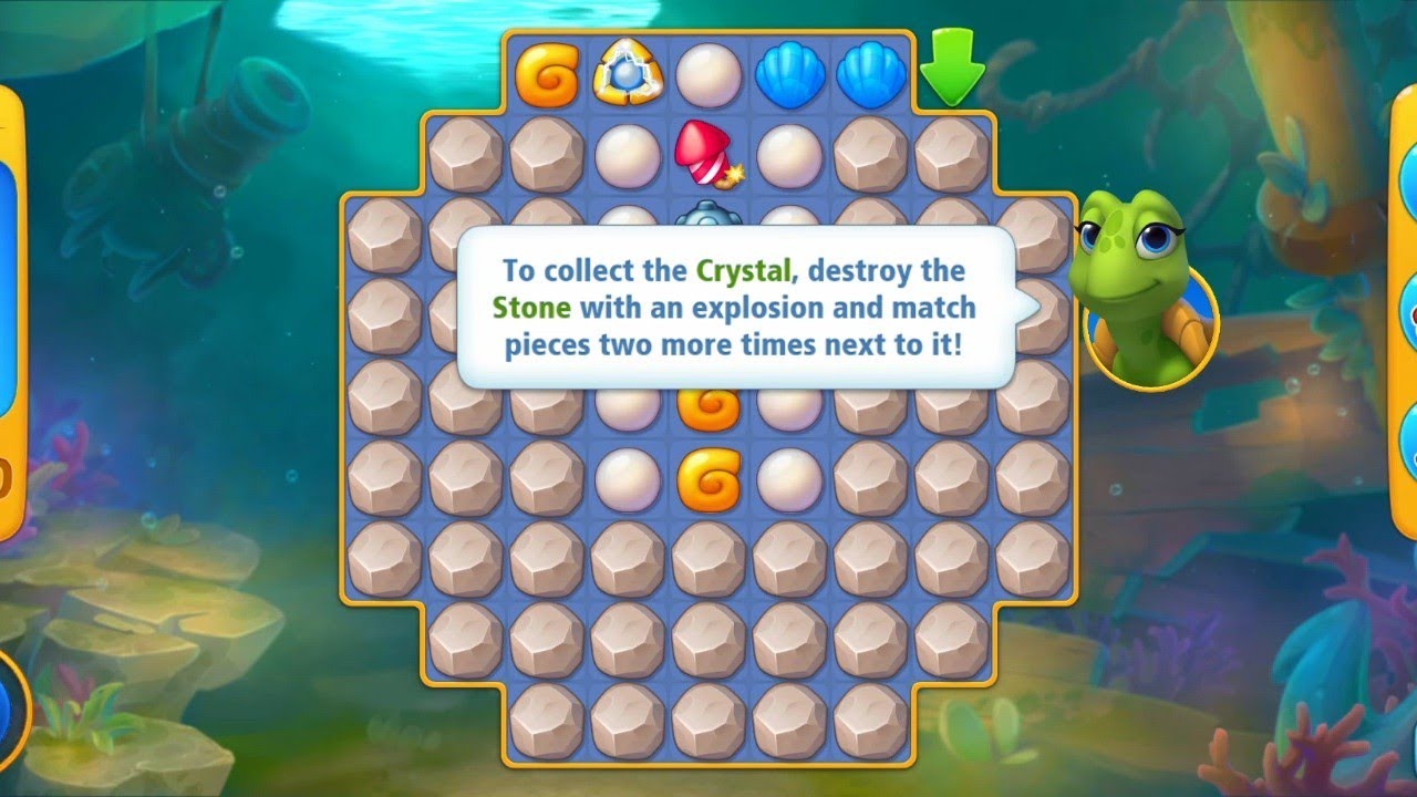 @Fishdom Level 11151. Met New Obstacle: Destroy Stone 🪨 and Get Crystal ...