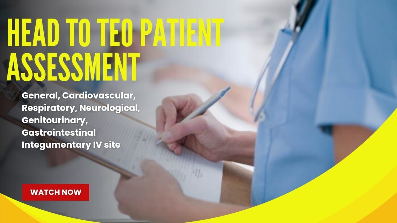Head to Teo Patient Assessment During handover | Nursing Assessment For ...