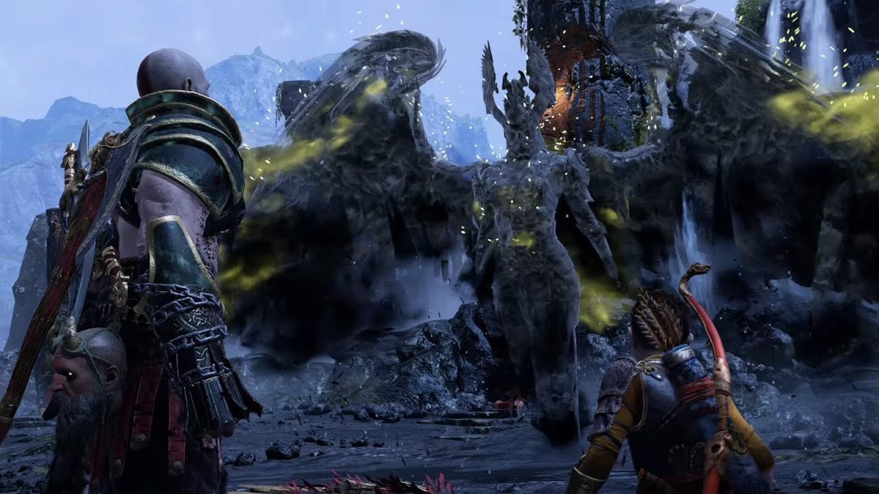 God of War (2018) - Sigrun Boss Fight (Valkyrie Queen) - YouTube