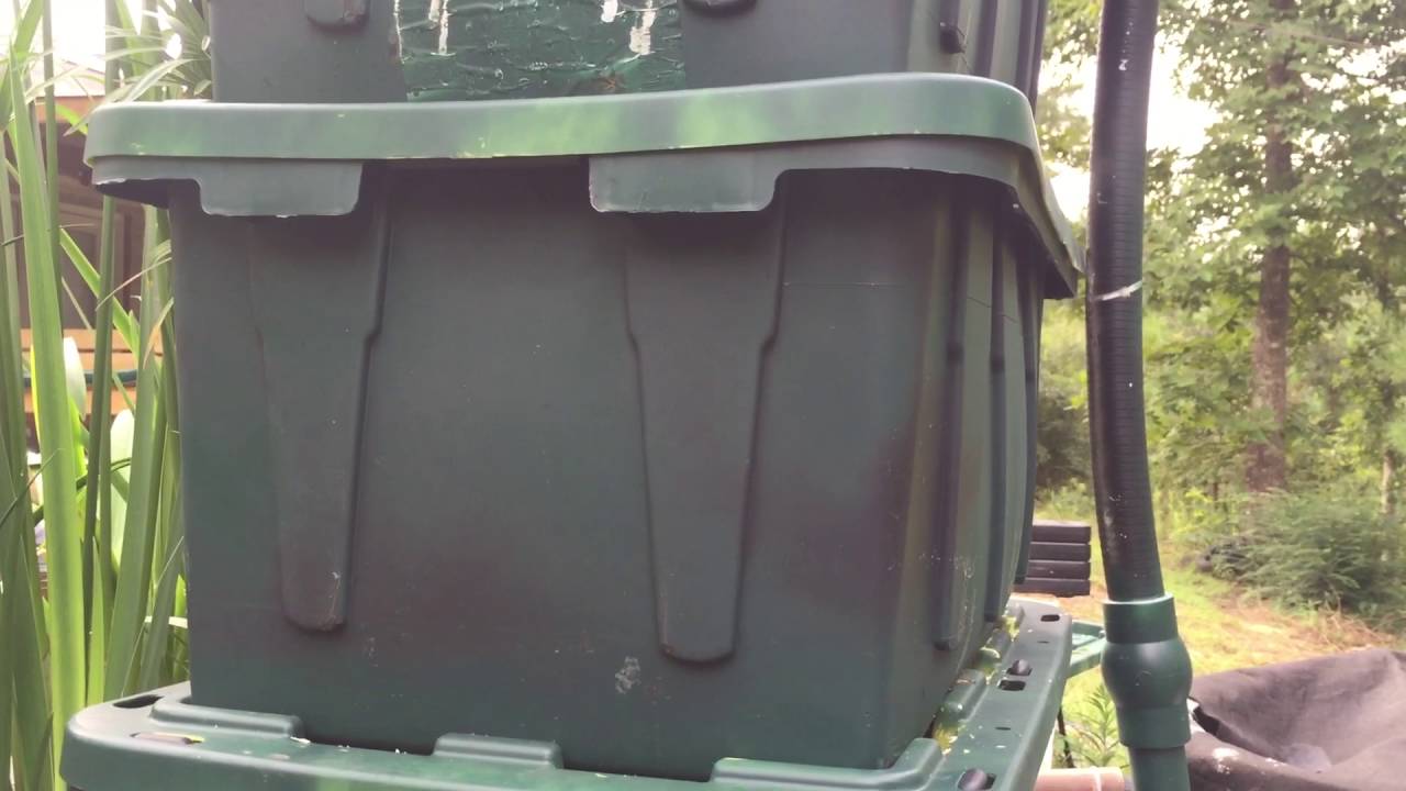 DIY trickle tower bio filter - YouTube