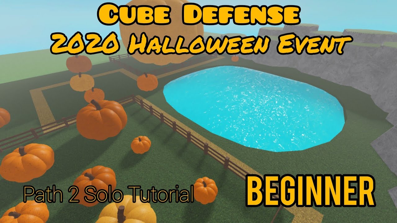 ROBLOX Cube Defense | 2020 Halloween Event Path 2 Solo Tutorial - YouTube