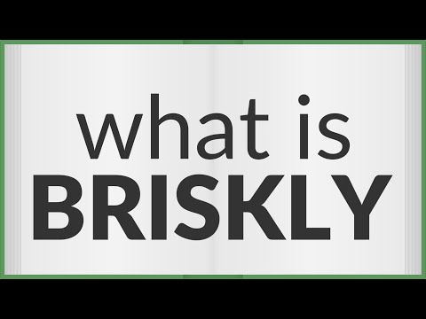 Briskly | meaning of Briskly - YouTube
