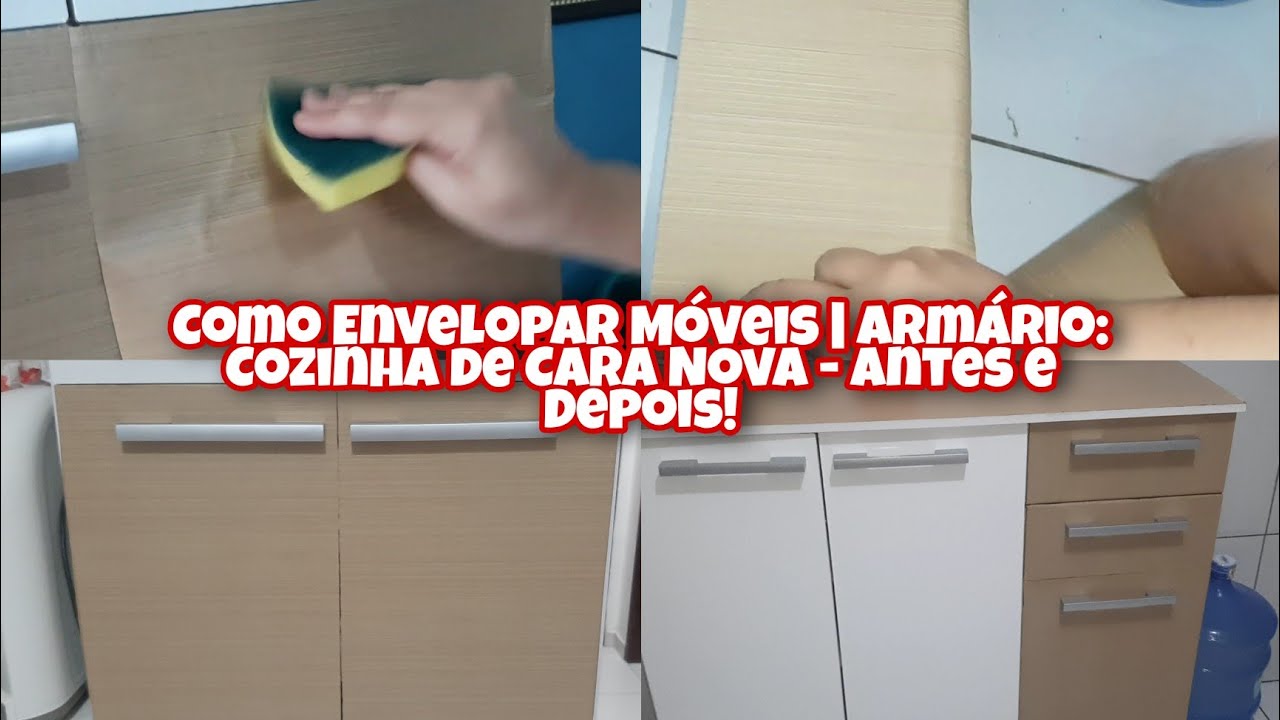Como Envelopar Móveis | Armário: Cozinha de Cara Nova - Antes e Depois ...