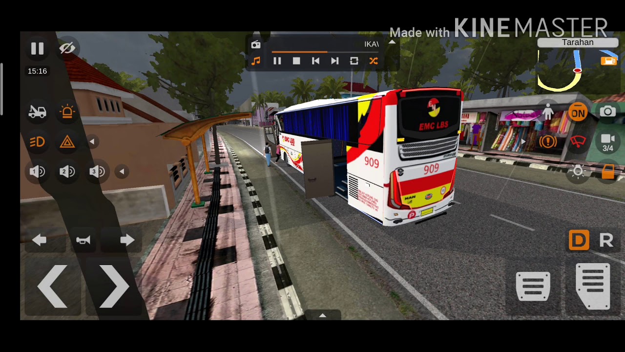 BUSSID Diaries #16 ( EMC LBS Bus Line ) Pel. Bakauheni To Palembang on ...