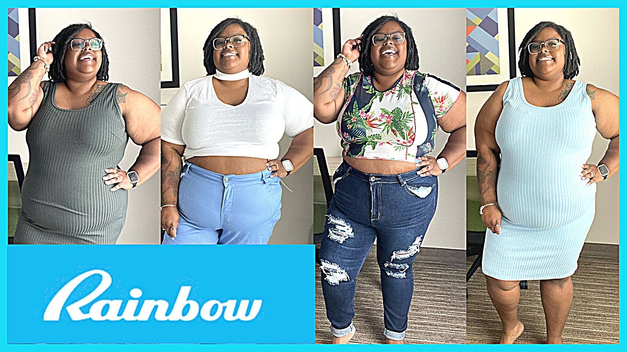 $3 RAINBOW PLUS SIZE Try On Haul | Affordable Spring & Summer Plus Size ...