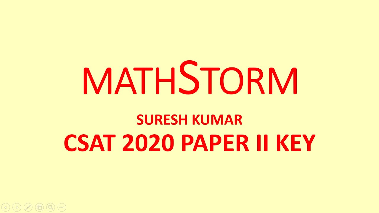 CSAT 2020 ANSWER KEY - YouTube