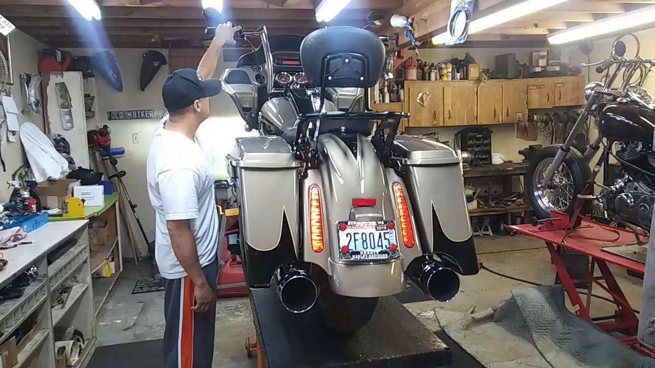Just installed Harley cvo air ride - YouTube