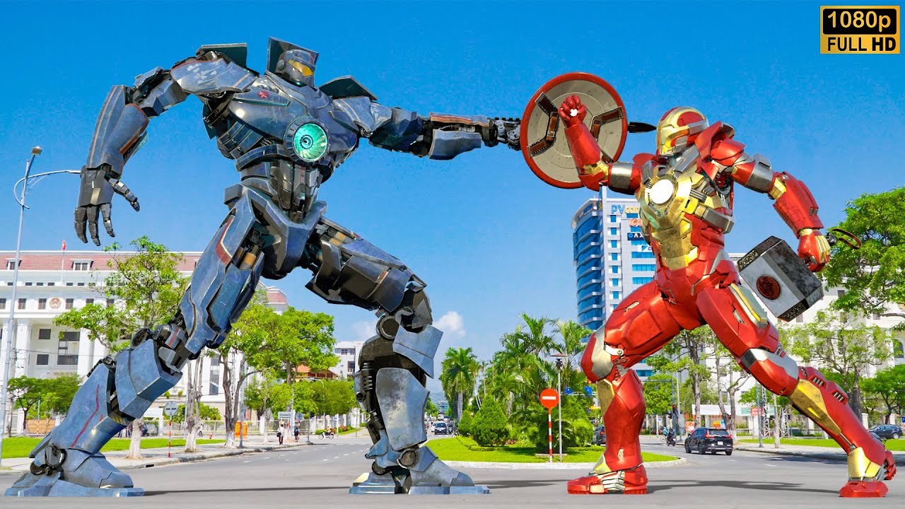 Avengers #2024 - Iron Man vs Gipsy Danger Full Fight Scene | Paramount ...