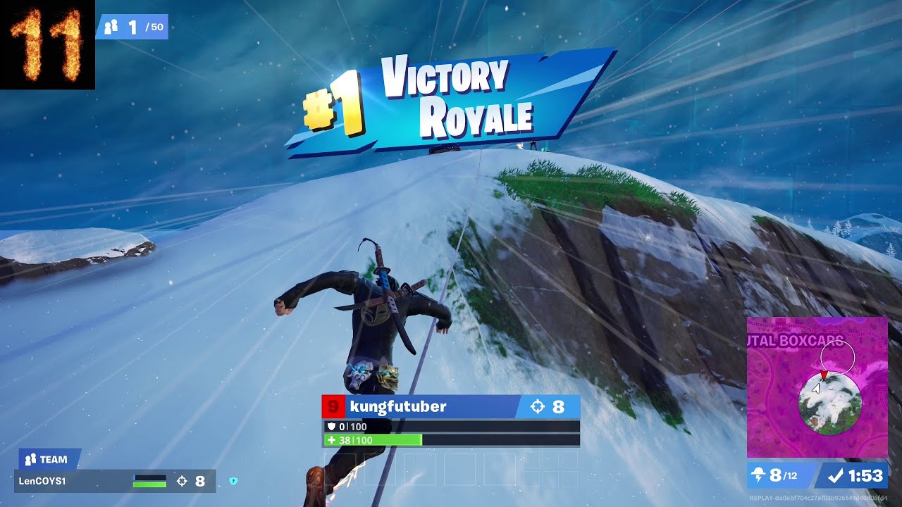 [11] Fortnite C6S2 - Duo Win With LenCOYS1 Realtime YouTube Live View ...