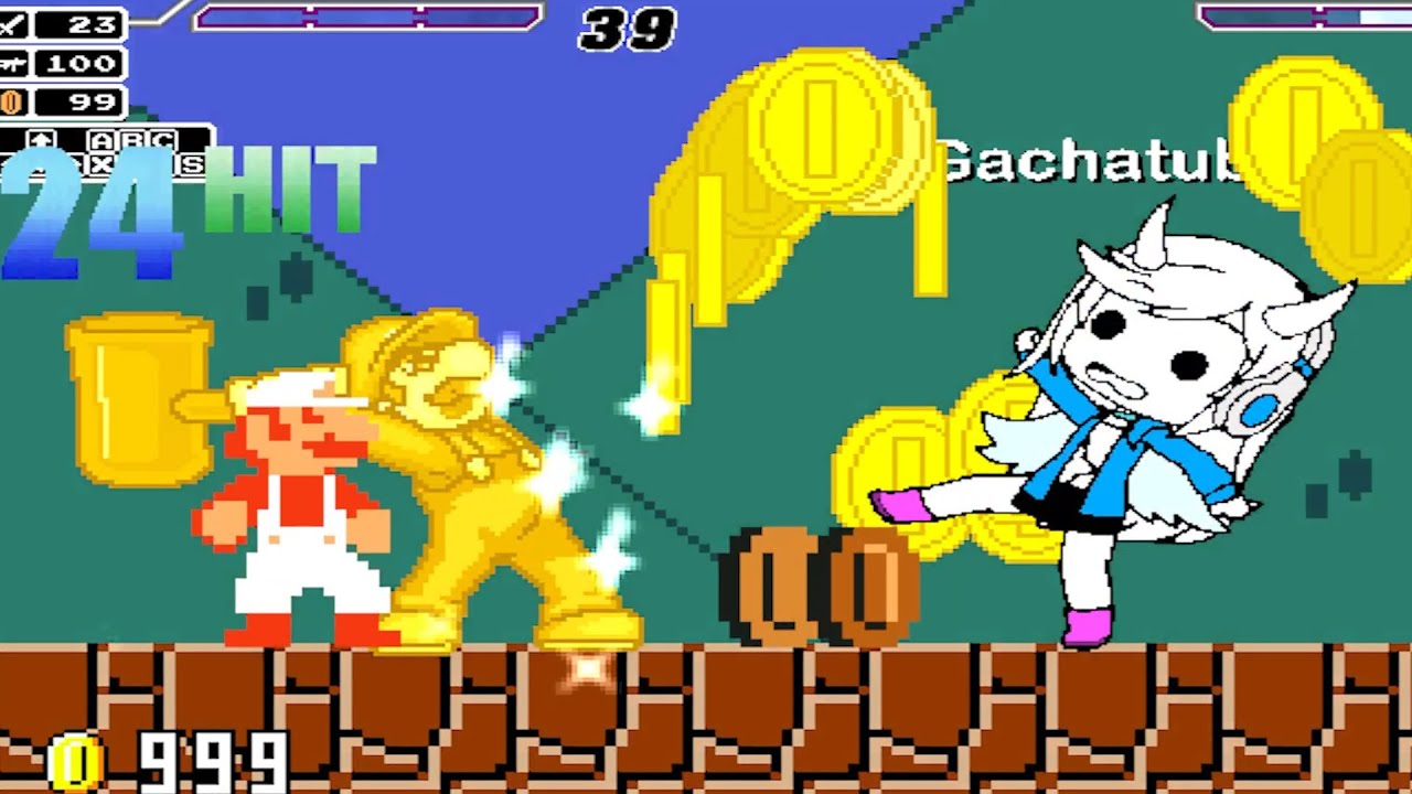 NEW MADNESS MARIO & GOLD MARIO DESTROYS MUGEN CHARACTERS IN SURVIVAL ...