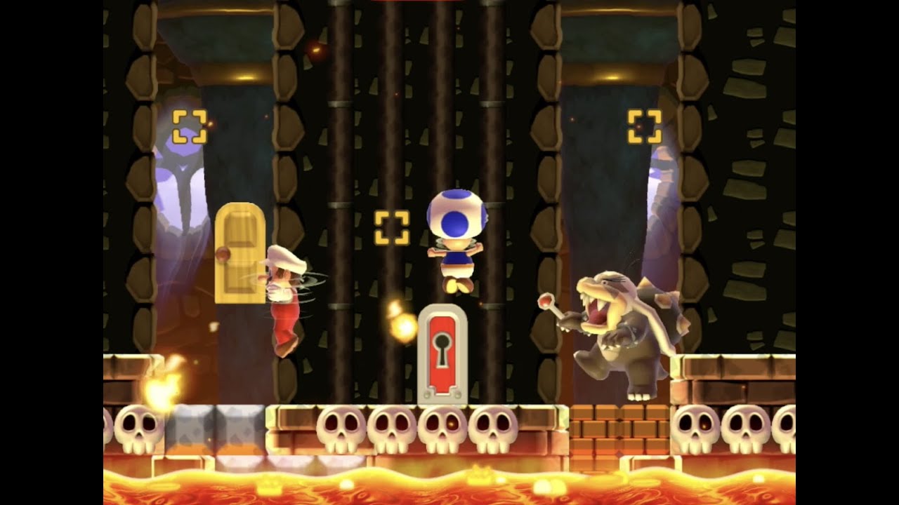 SMM2 Online Multiplayer: Episode 29 - "Flaming Fortress" - ericfortesTV ...