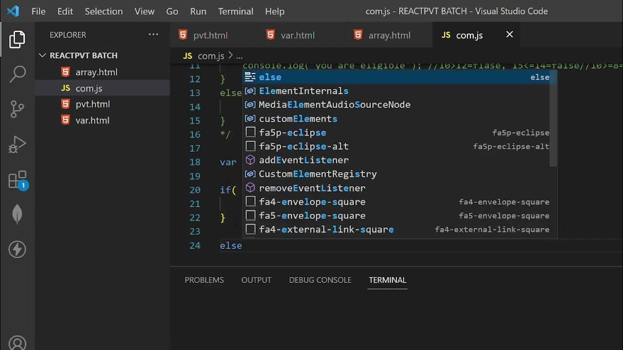 Javascript Control Flow Statement Youtube