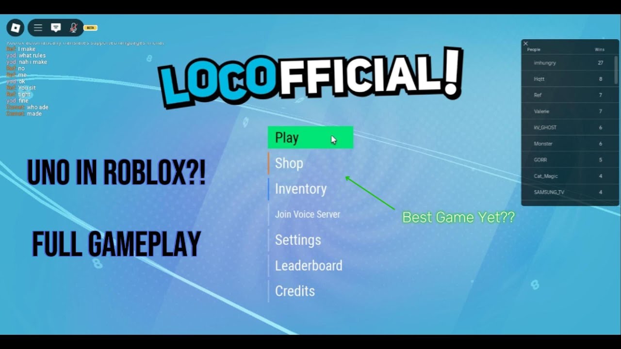 Playing Locofficial for the First Time in 2025 (ROBLOX UNO) - YouTube