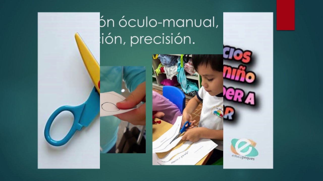 Motricidad fina: El uso de la tijera - YouTube