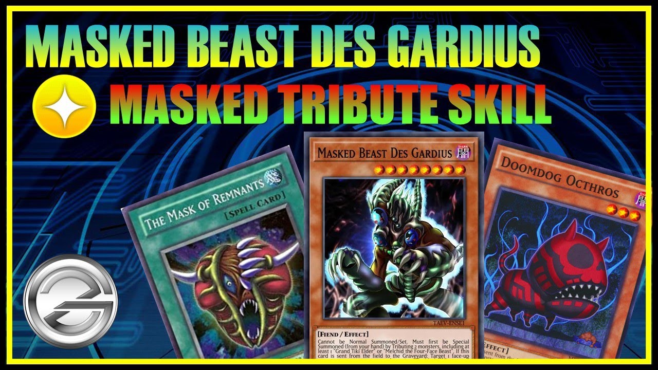 Masked Beast Des Gardius Masked Tribute Deck Duel Link | World Chalice ...