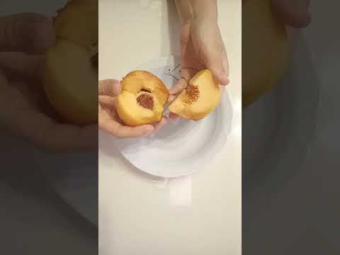 Bunu görmüş müydünüz❓#fikir #fikirolsun #şeftali #dilim #dilimleme #pratik #basit #meyve