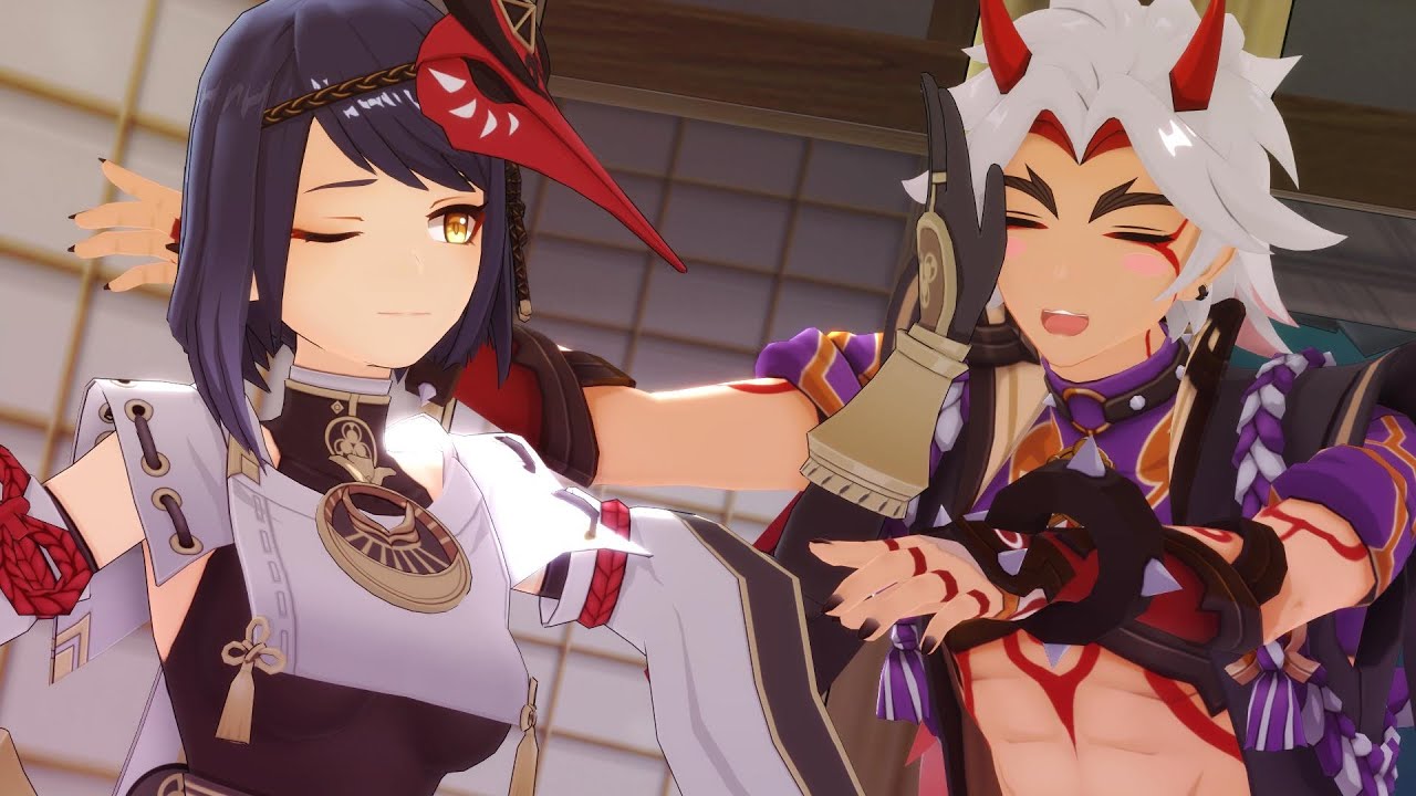 Marry Me Sara Sara And Itto Mmd Genshin Impact Youtube