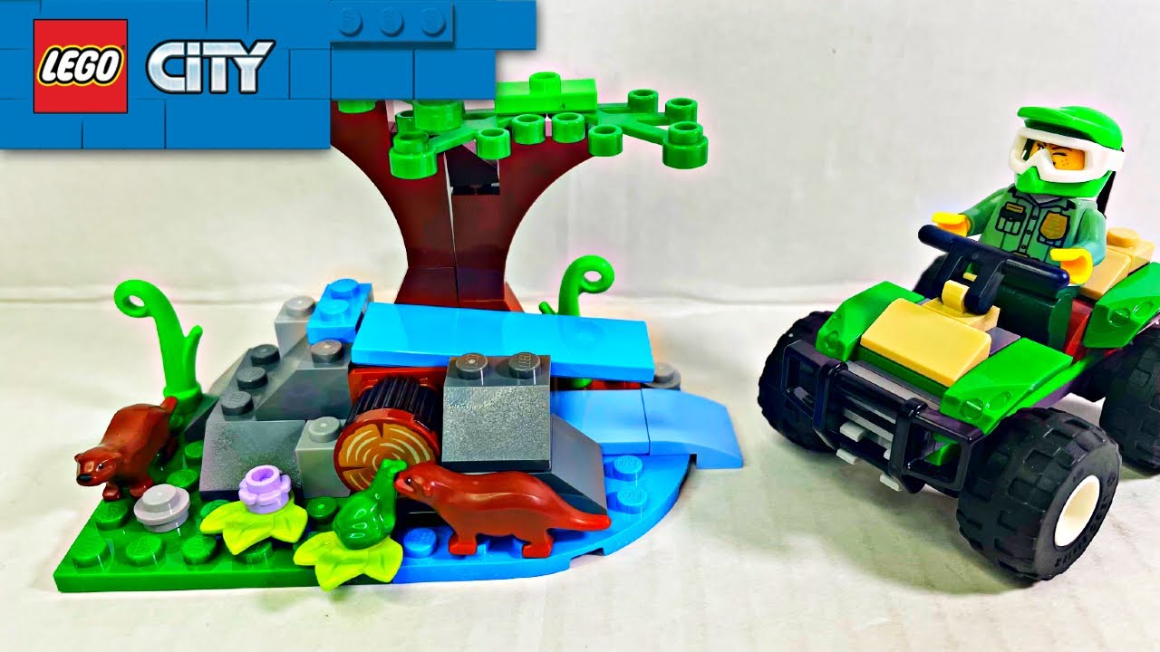 LEGO City ATV and Otter Habitat 60394 Timelapse Build #LEGO - YouTube