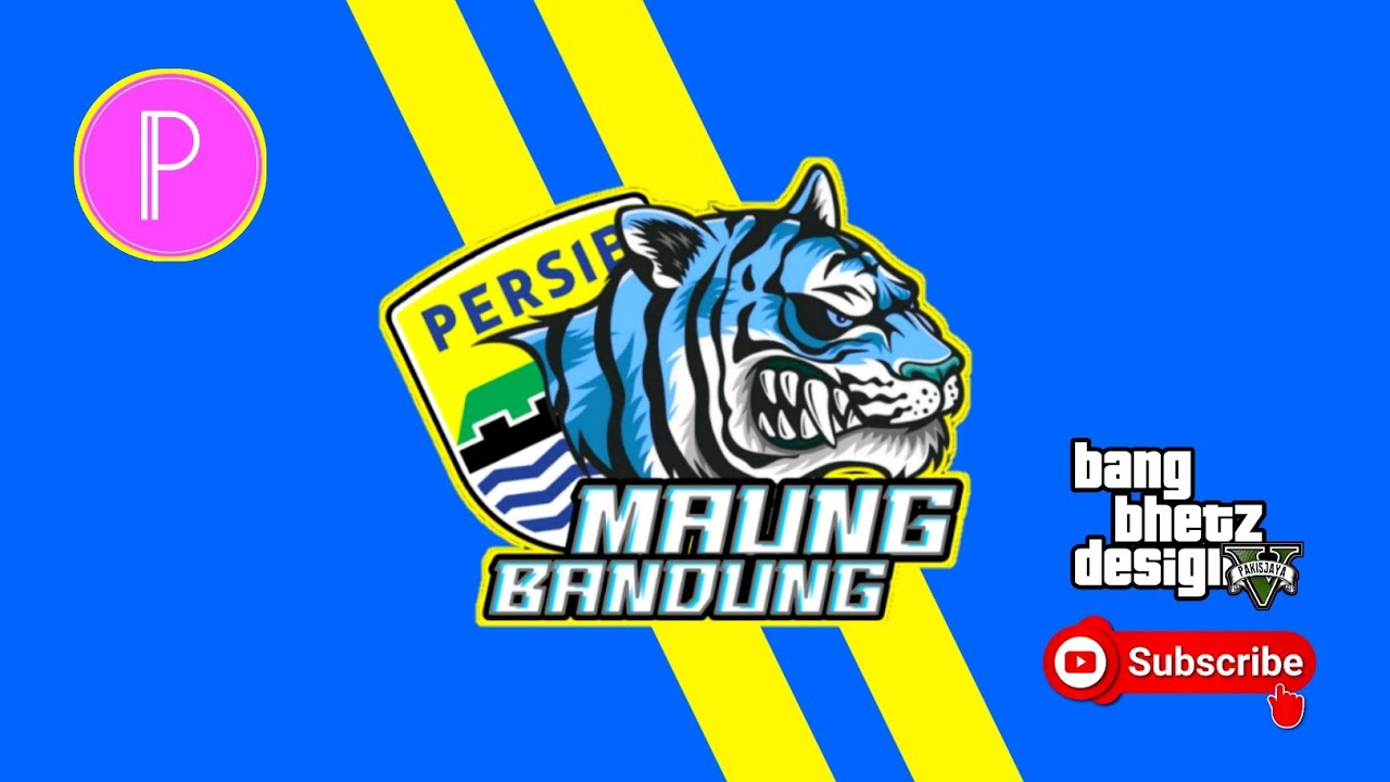 Tutorial Membuat Design / Desain Logo Suporter Persib Maung Bandung ...