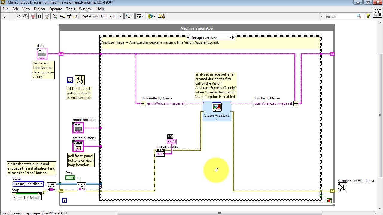 NI Vision: Get ROI from Image Display - YouTube