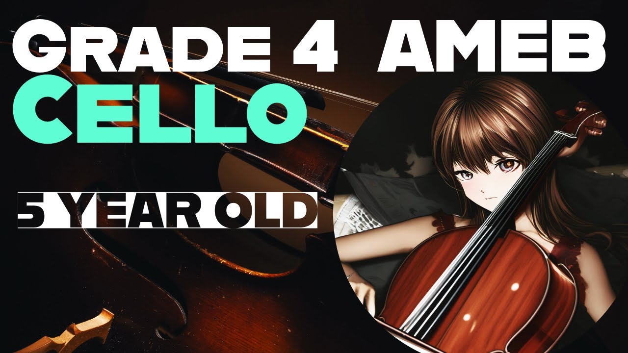 Cello - Grade 4 AMEB Exam (Study by Sebastian Lee) - 5 Year Old Cellist ...