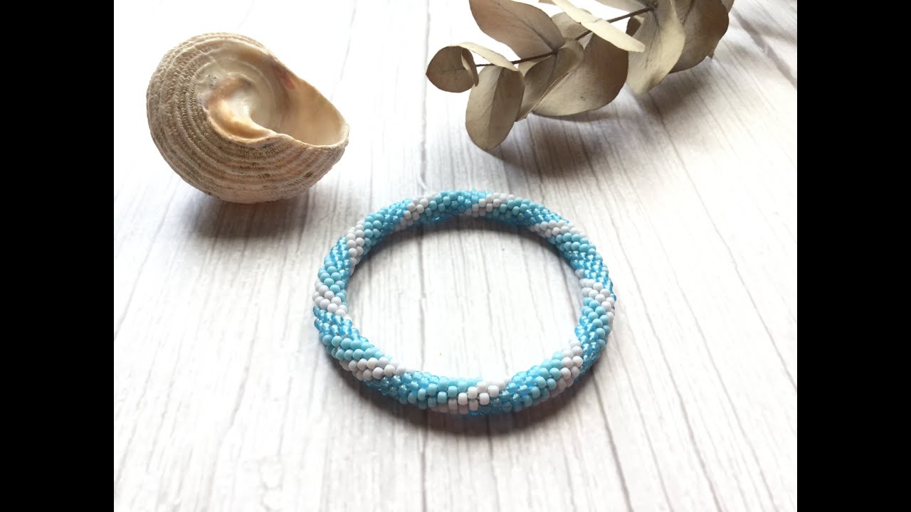 Connecting thread in bead crochet, bead crochet tutorial, beginner ...