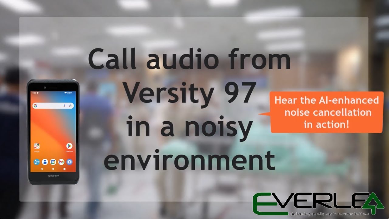 Spectralink Versity 97 Series Call Quality Audio - YouTube