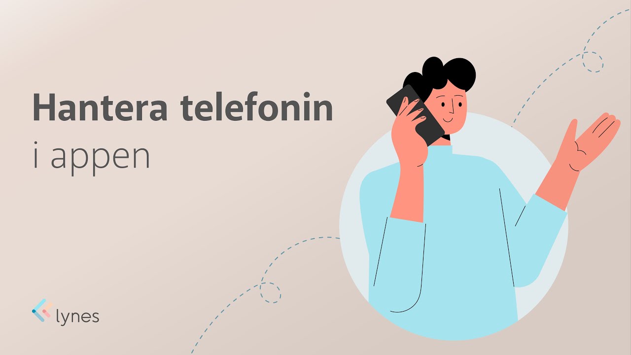 Hantera telefonin i appen - YouTube