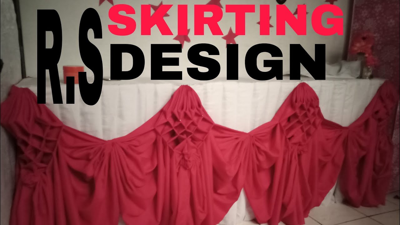 TABLE SKIRTING DESIGN ( TUTORIAL ) - YouTube