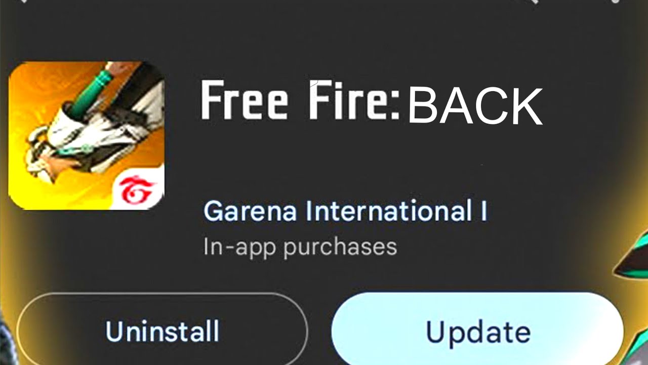 Finally Free Fire Back On Play Store ? - YouTube