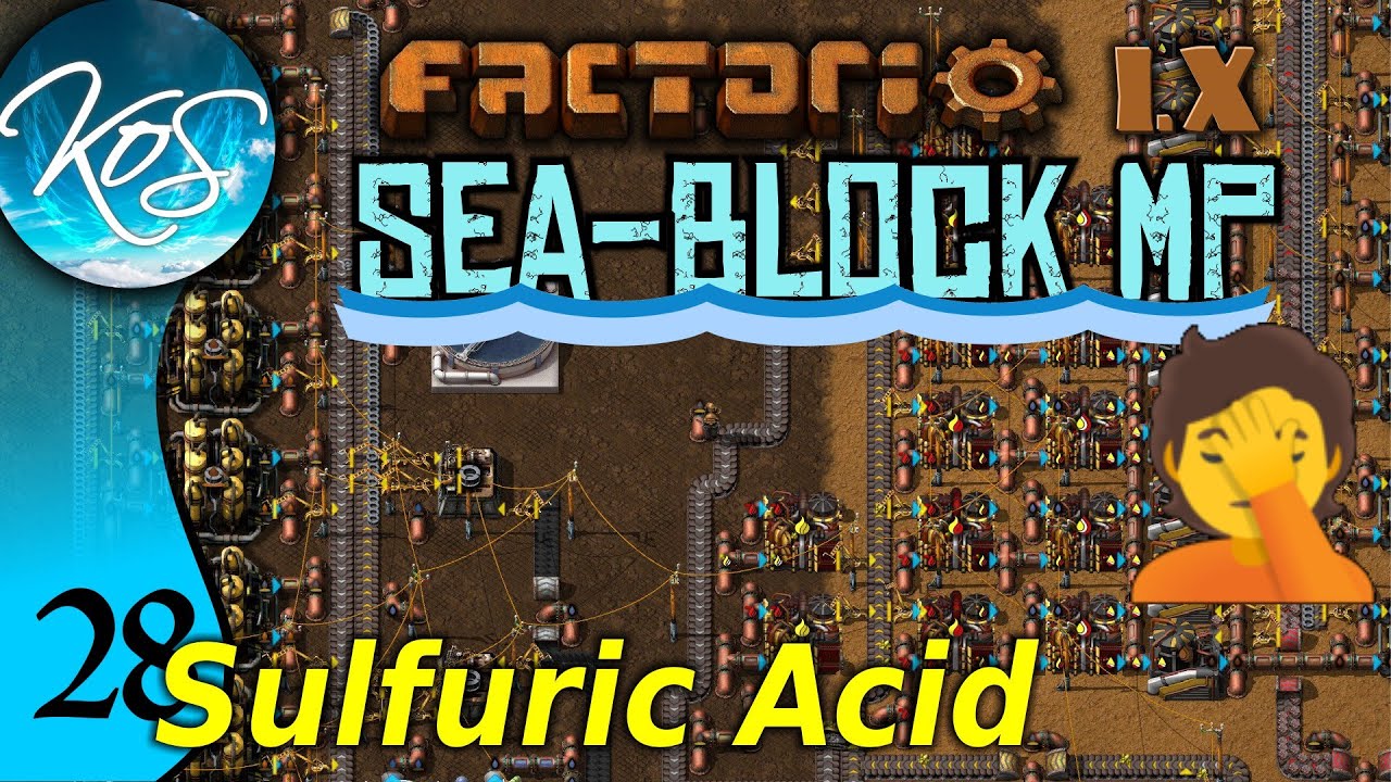 Factorio Seablock 28 - SULFURIC ACID!! | MP with Mathias - YouTube