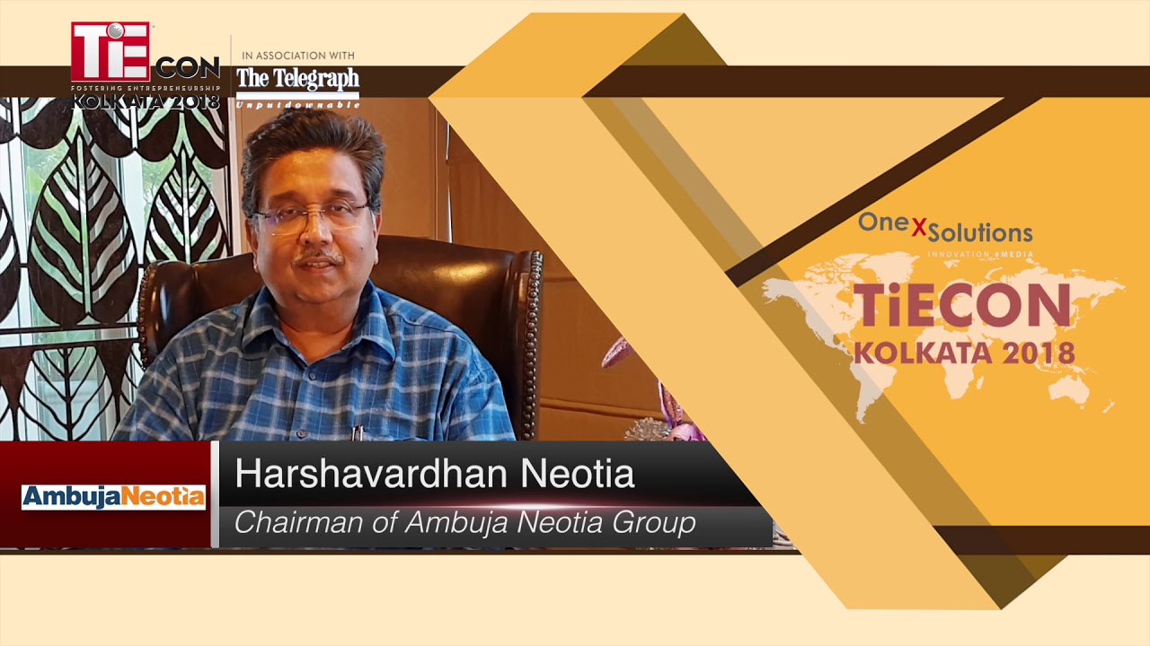 Harshavardhan Neotia | Ambuja Neotia Group | TIECON KOLKATA 2018 - YouTube
