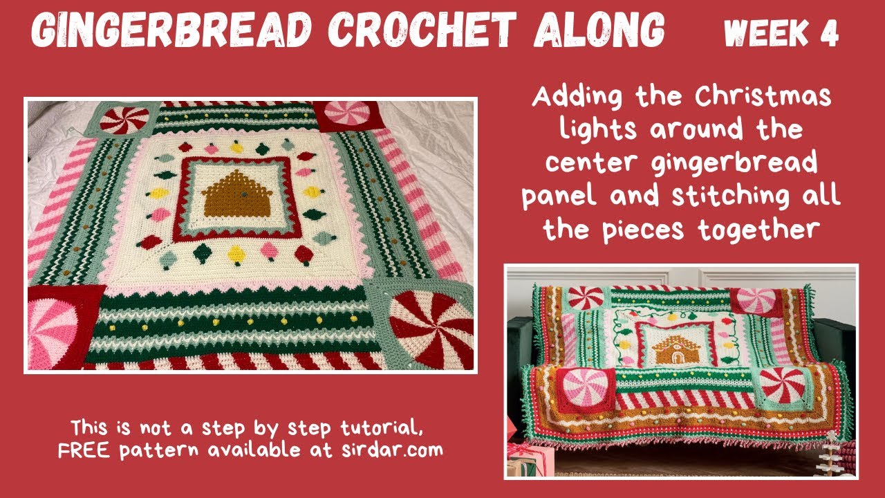 Christmas Gingerbread Crochet Along - progress of week 4, Christmas ...